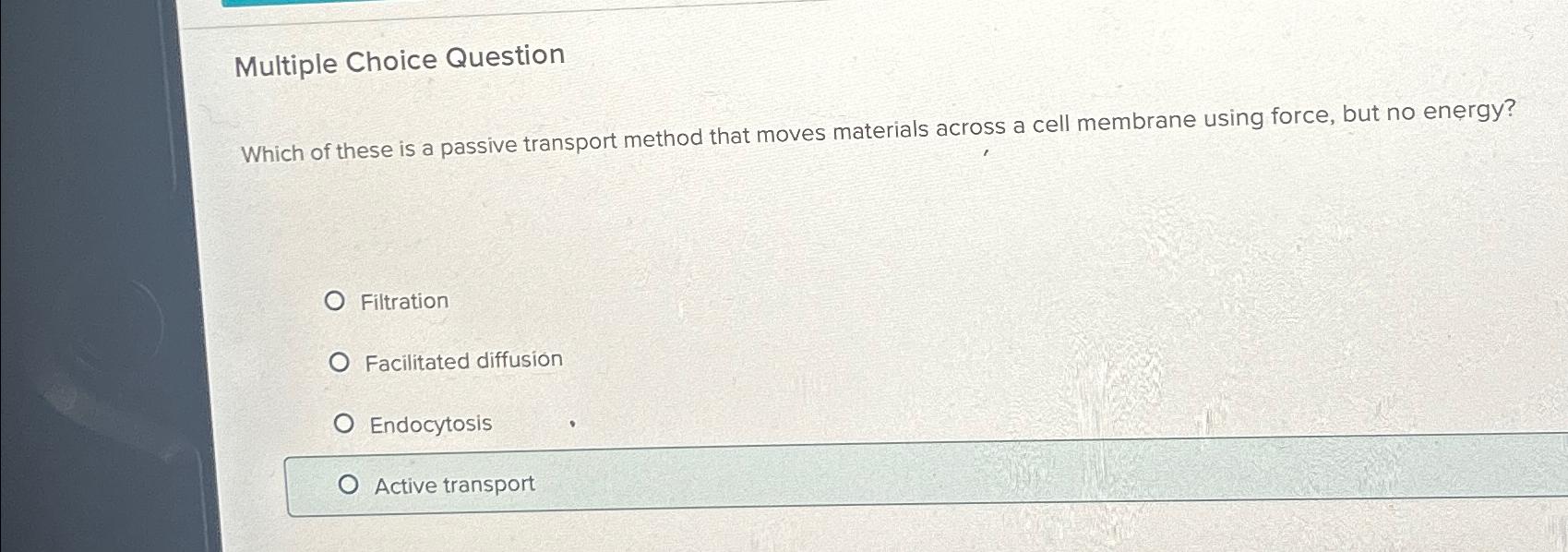 Solved Multiple Choice QuestionWhich of these is a passive | Chegg.com