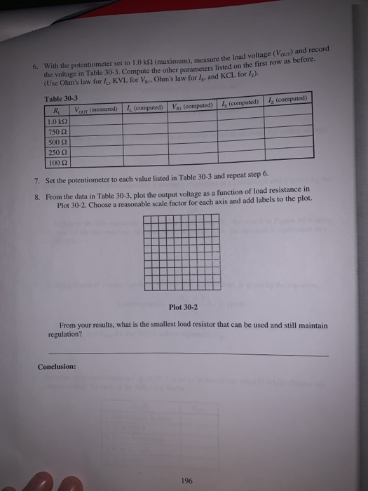 Name Date Class 30 The Zener Regulator Reading: Floyd | Chegg.com