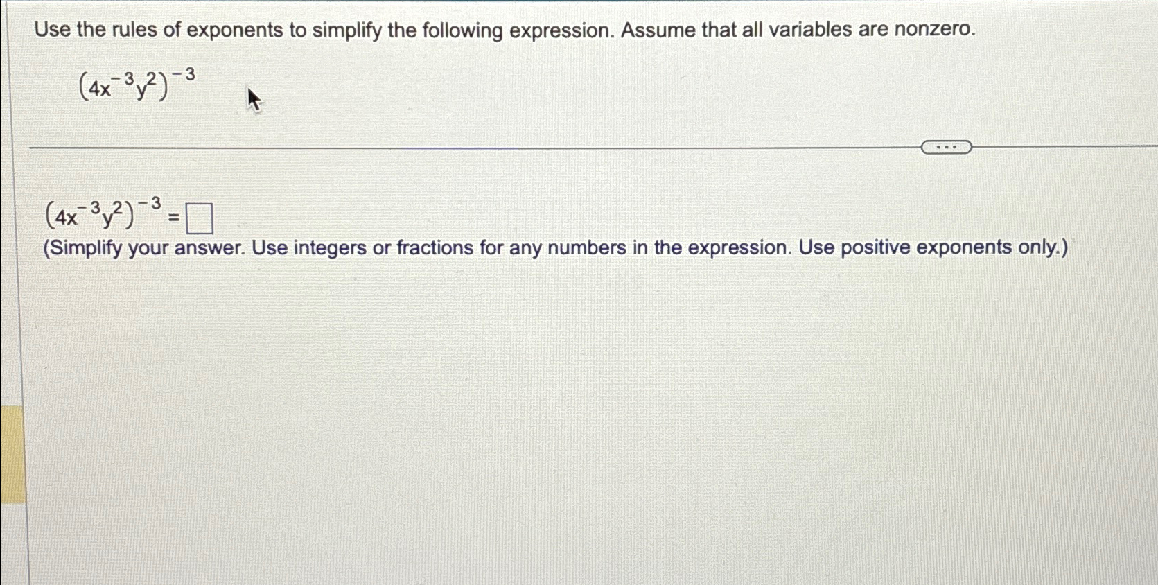 Solved Use the rules of exponents to simplify the following | Chegg.com