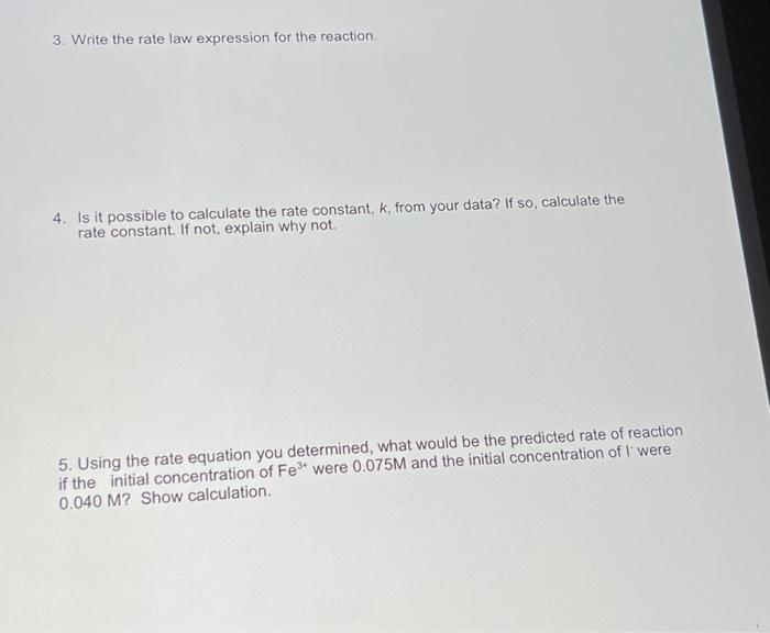 Solved DATA ANALYSIS 1. Calculate the molar concentration of | Chegg.com