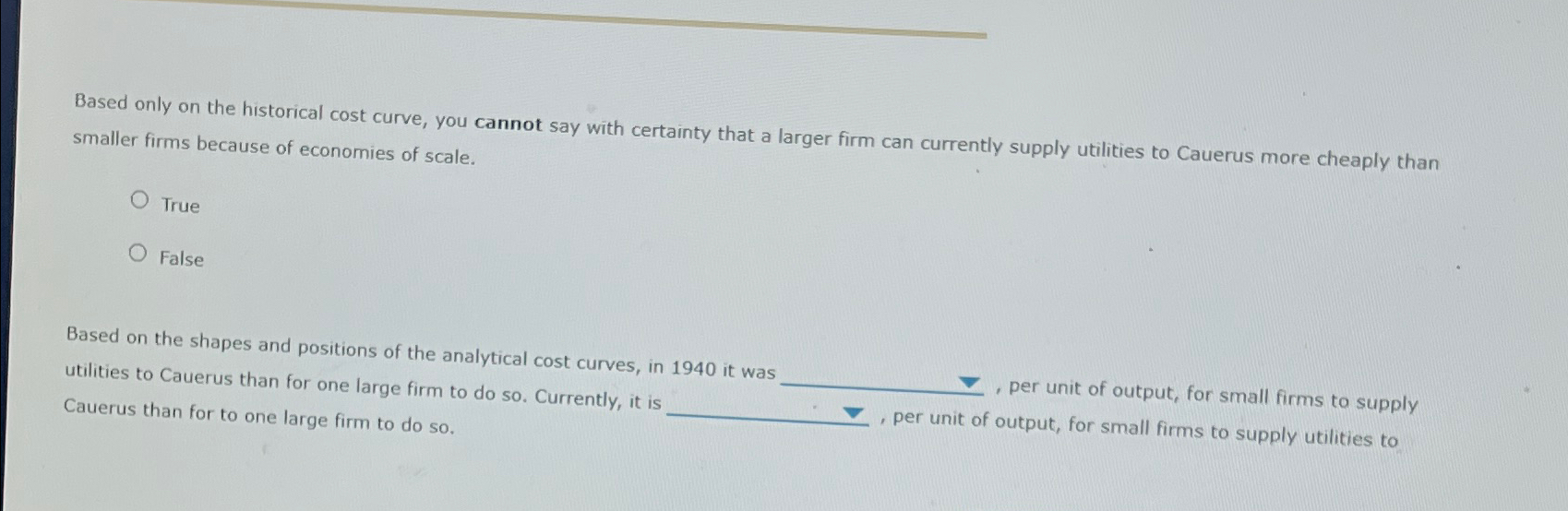 Solved Based only on the historical cost curve, you cannot | Chegg.com