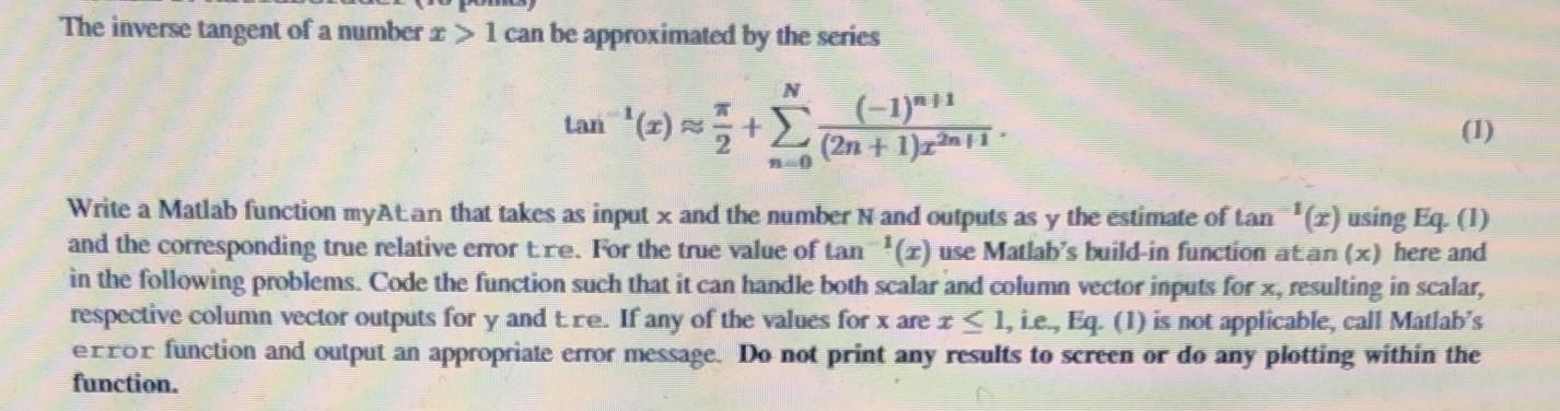 Solved Write a script to graph the absolute of the true | Chegg.com