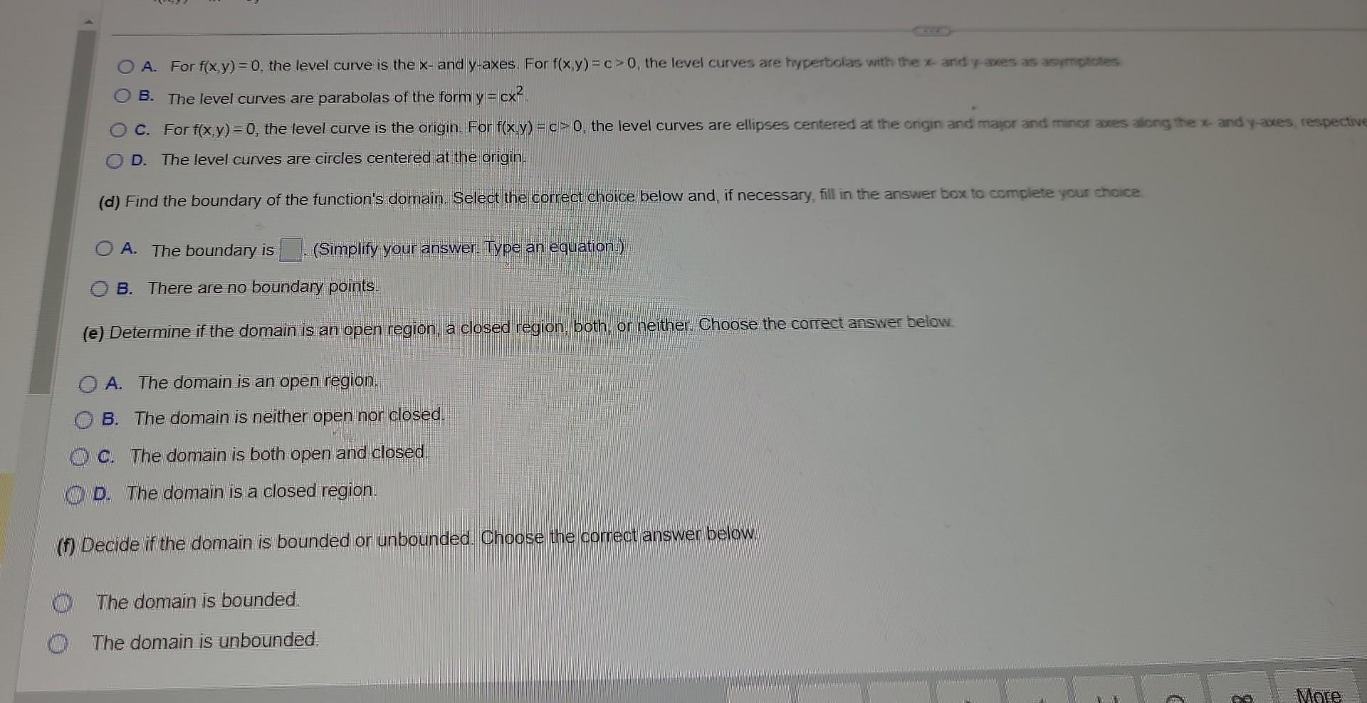 Solved For the given function, complete parts (a) through | Chegg.com