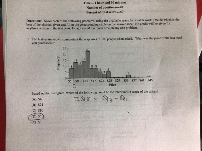 Solved Time-1 hour and 30 minutes Number of questions-40 | Chegg.com