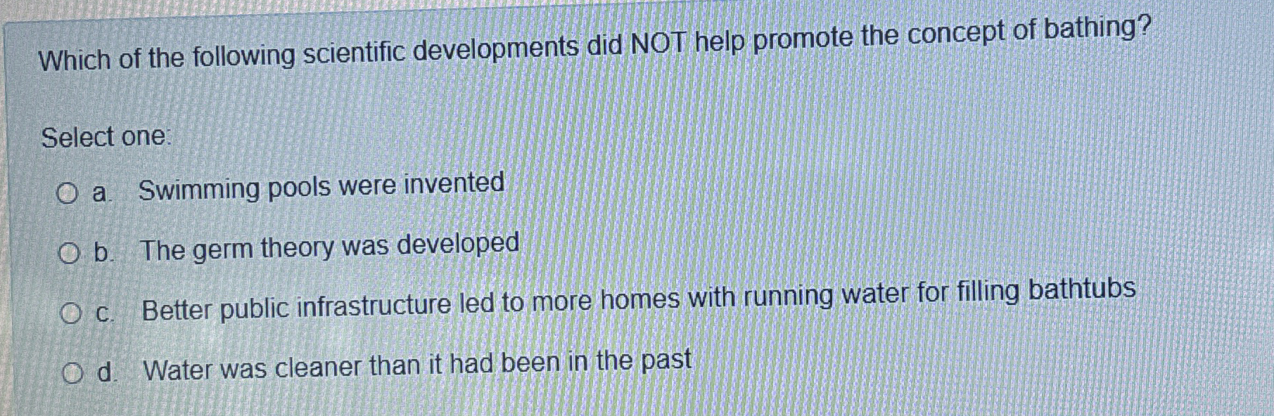 Solved Which of the following scientific developments did | Chegg.com