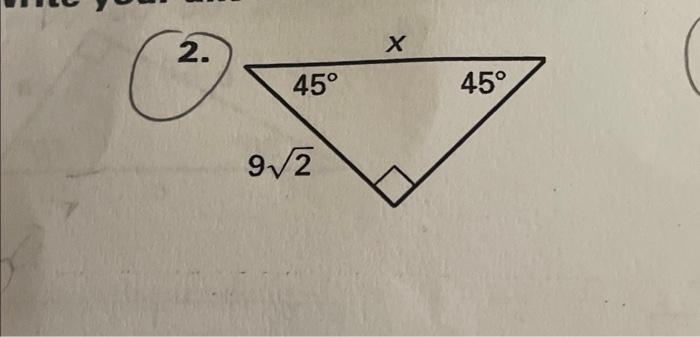 Solved Find the value of x. Write your answer in simplest | Chegg.com