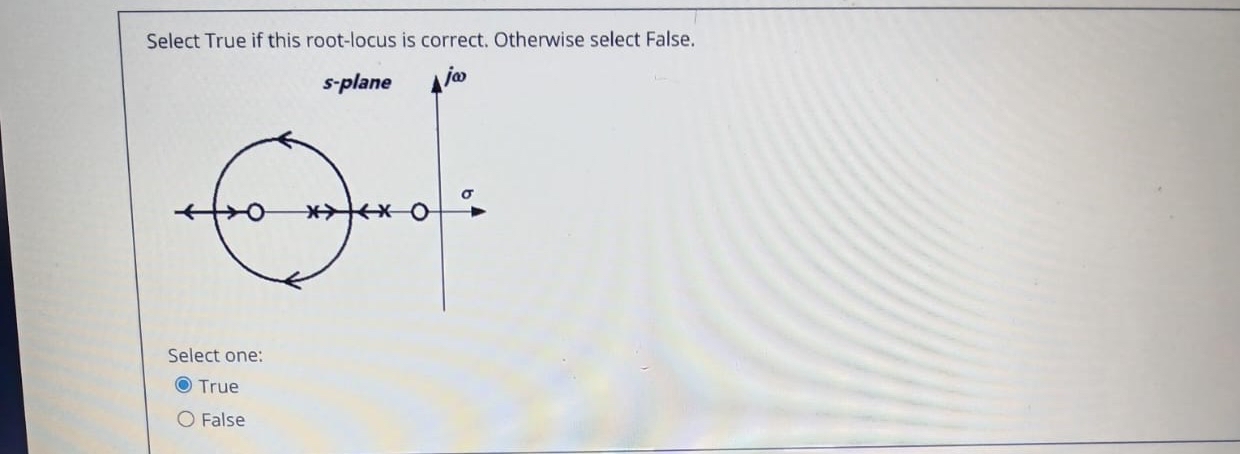 Solved Select True if this root-locus is correct. Otherwise | Chegg.com