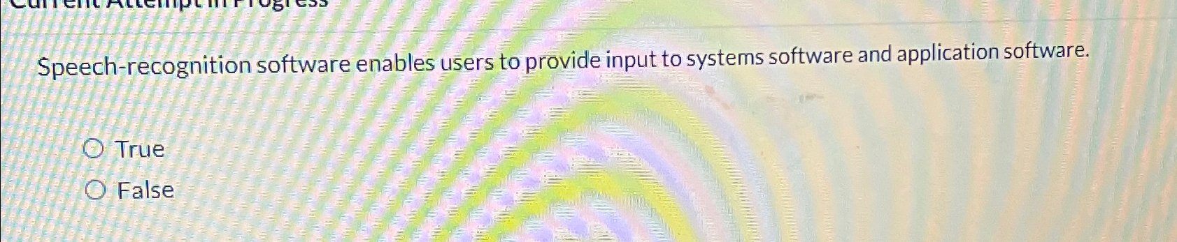 Solved Speech-recognition software enables users to provide | Chegg.com