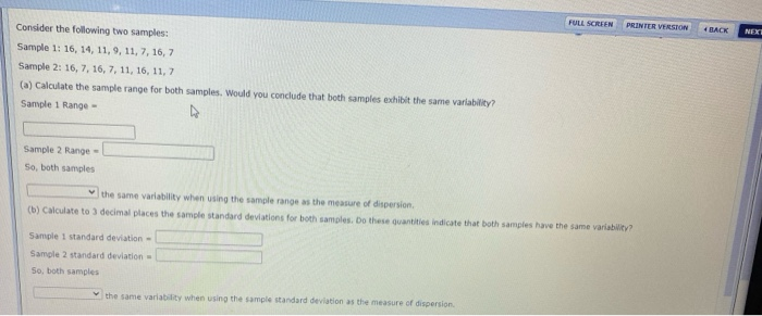 Solved FULL SCREEN PRINTER VERSION 4 BACK NEX Consider the | Chegg.com