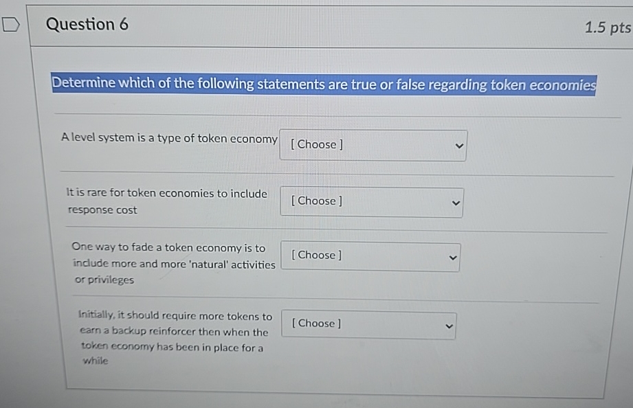 Solved Question 61.5 ﻿ptsDetermine which of the following | Chegg.com