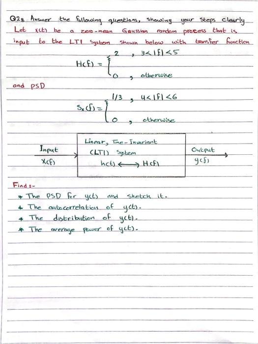 Solved Q28 Answer the following questions, showing your | Chegg.com