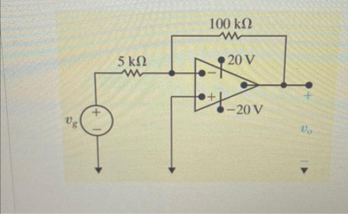 Solved The inverting amplifier in the circuit shown in the | Chegg.com