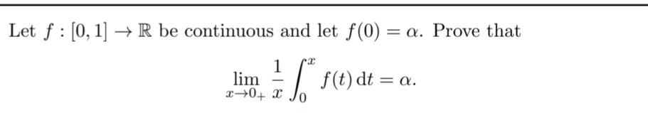 Solved Let F [0 1] → R Be Continuous And Let F 0 α