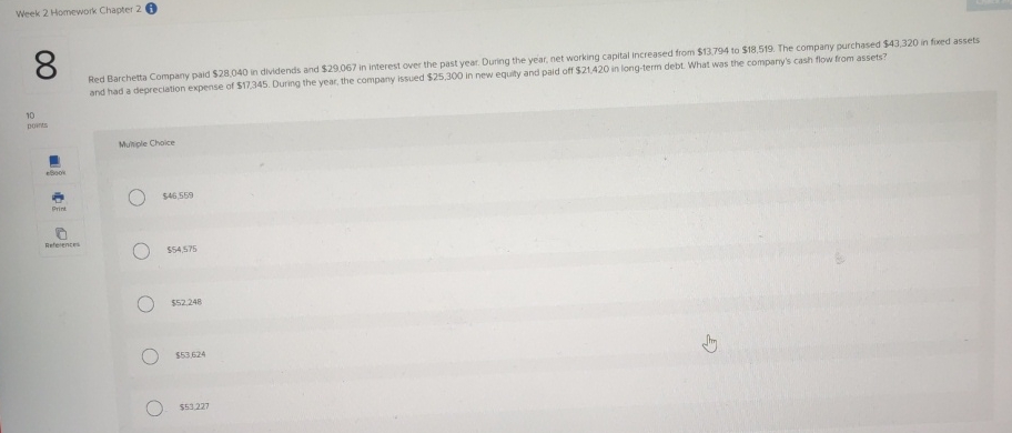 Solved Week 2 ﻿Homework Chapter 2 ﻿i and had a depreciation | Chegg.com