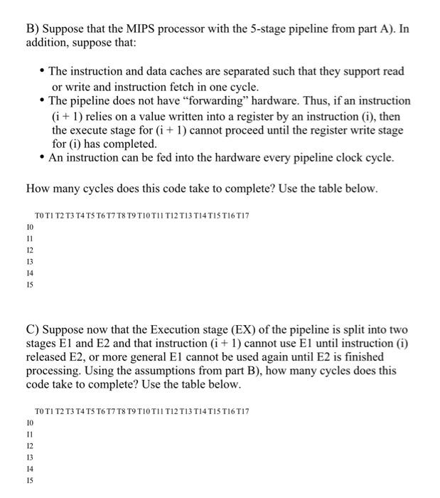 Solved Part 1 Consider the following MIPS code. IO: lw $s1, | Chegg.com