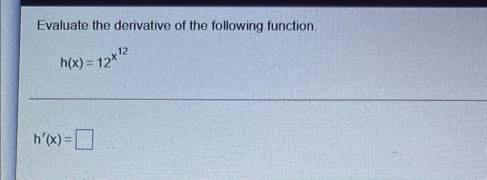 Solved Differentiate the following function. 4eX + e - x y= | Chegg.com