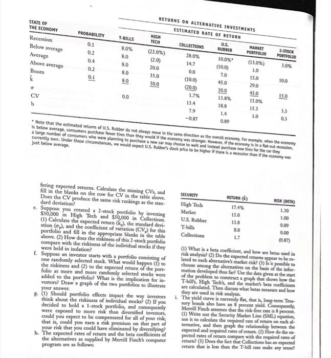 a. Use the data given to calculate annual returns for | Chegg.com