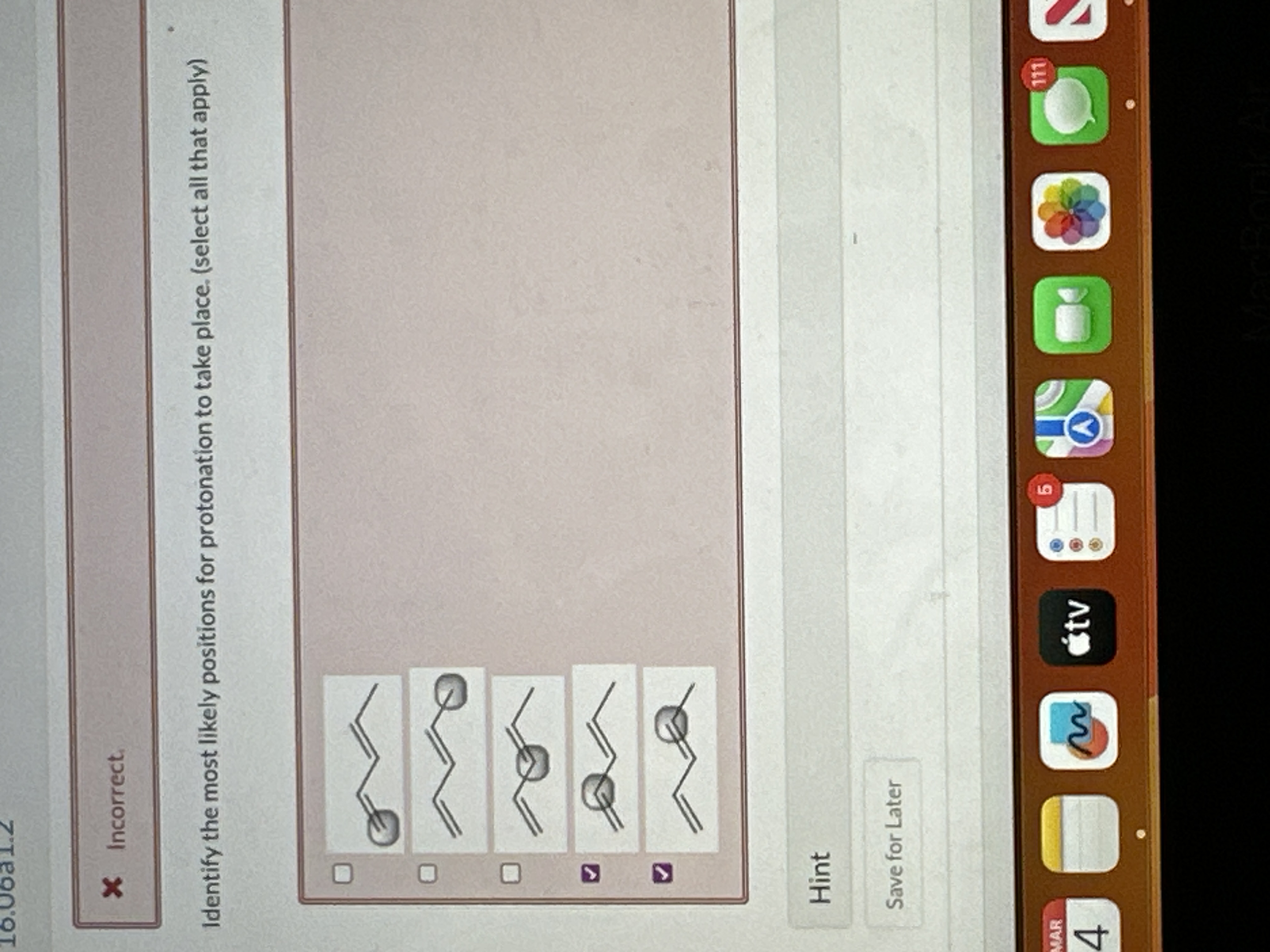 Solved Identify the most likely positions for protonation to | Chegg.com