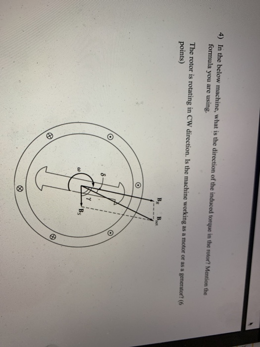 Solved 4) In the below machine, what is the direction of the | Chegg.com