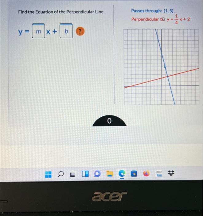 Solved Find the Equation of the Perpendicular Line Passes | Chegg.com