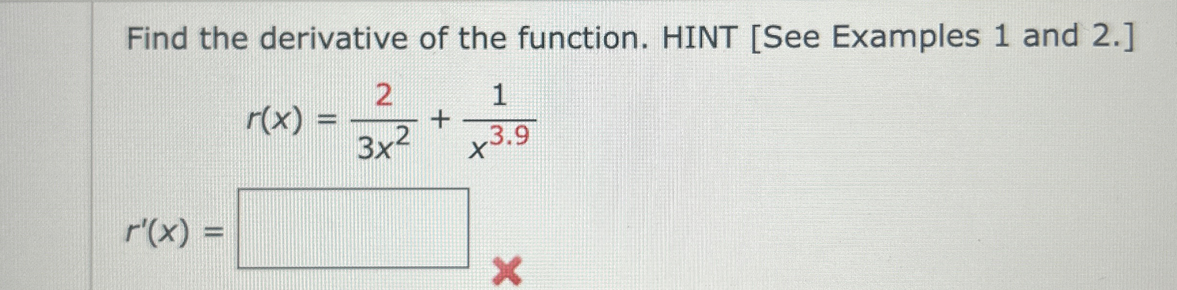 Solved Find the derivative of the function. HINT [See | Chegg.com