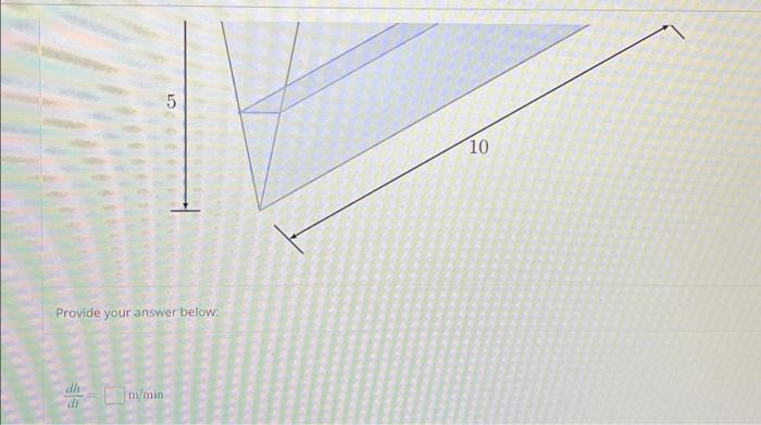 Solved QuestionA trough has ends shaped like isosceles | Chegg.com