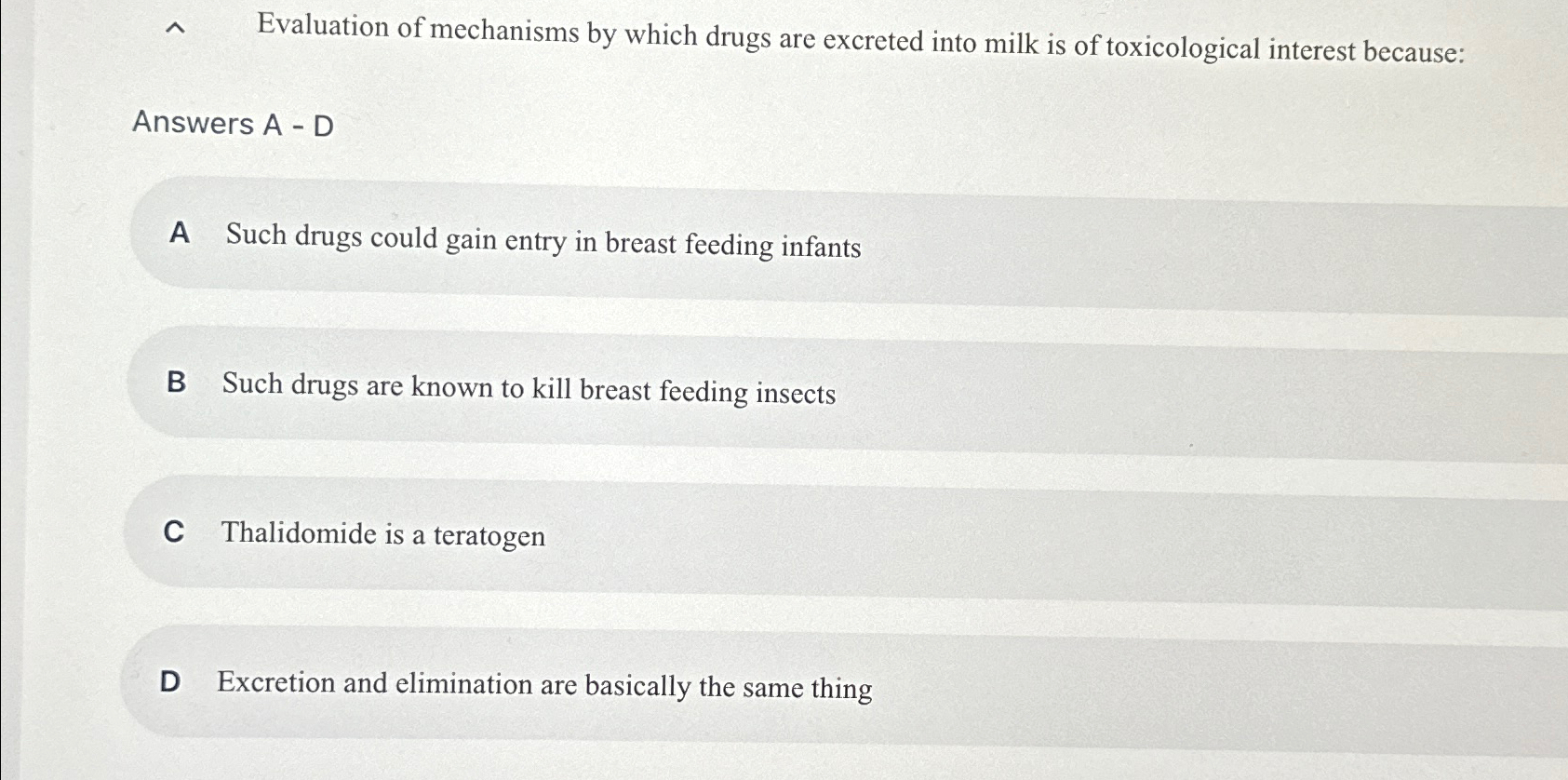 Solved Evaluation of mechanisms by which drugs are excreted | Chegg.com