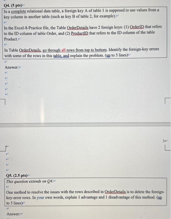 This question extends on Q4 and Q5. Even if we delete | Chegg.com