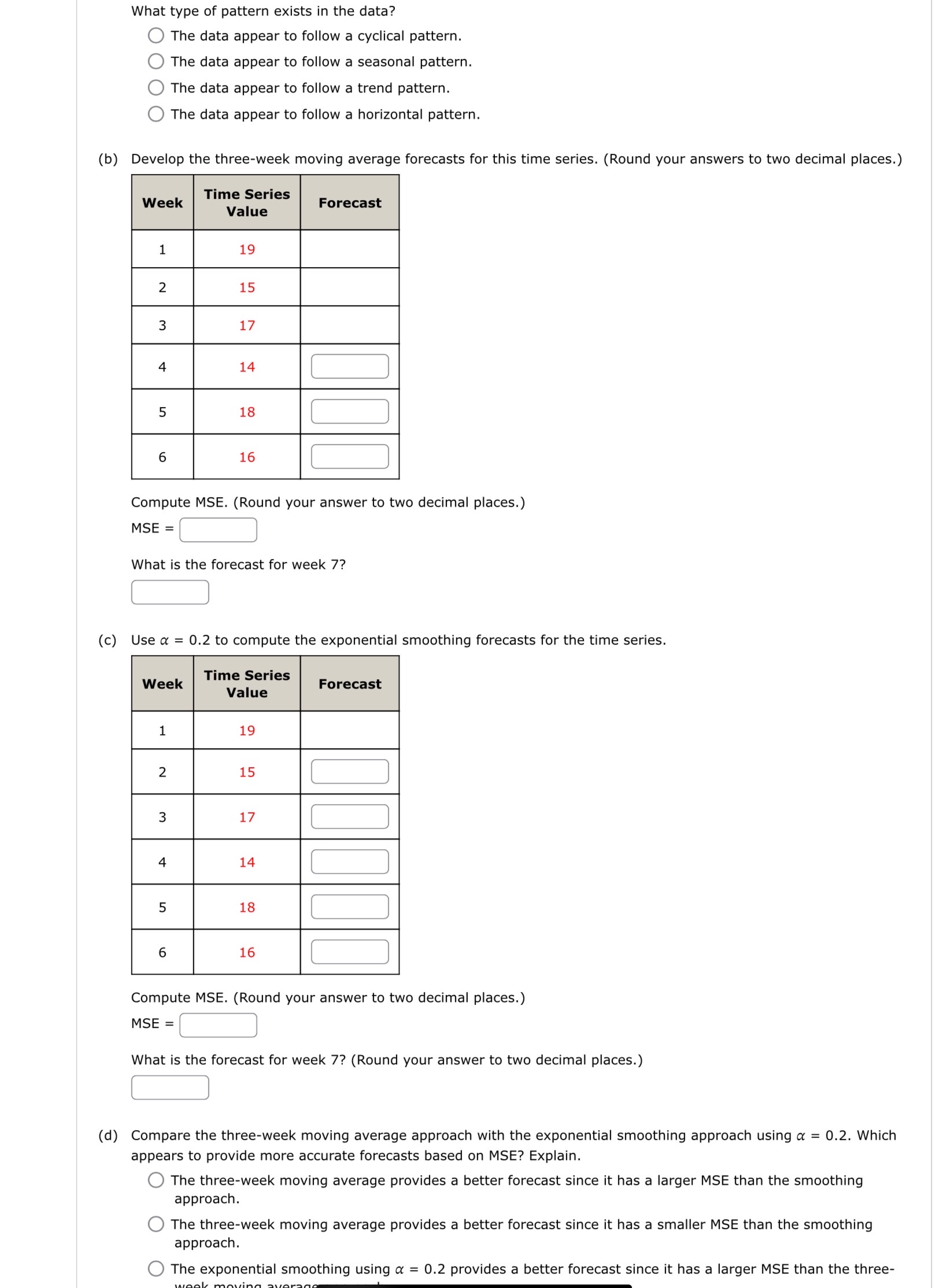 Solved Week 1 2 3 4 5 6 ﻿ Value | Chegg.com