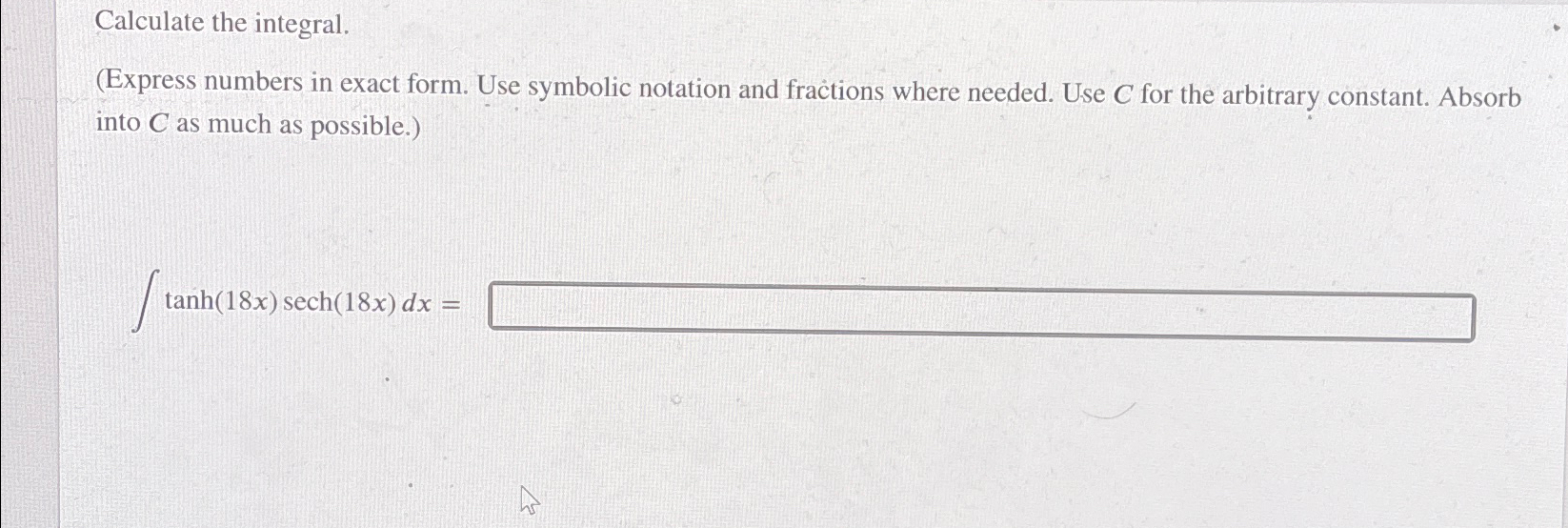 Solved Calculate the integral.(Express numbers in exact | Chegg.com
