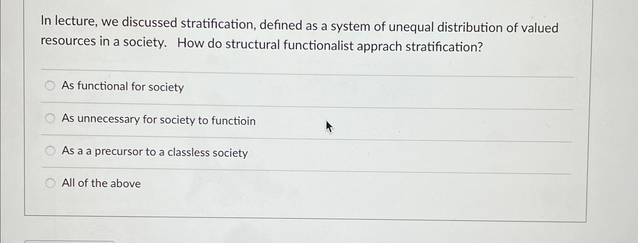 Solved How do structural functionalist apprach | Chegg.com