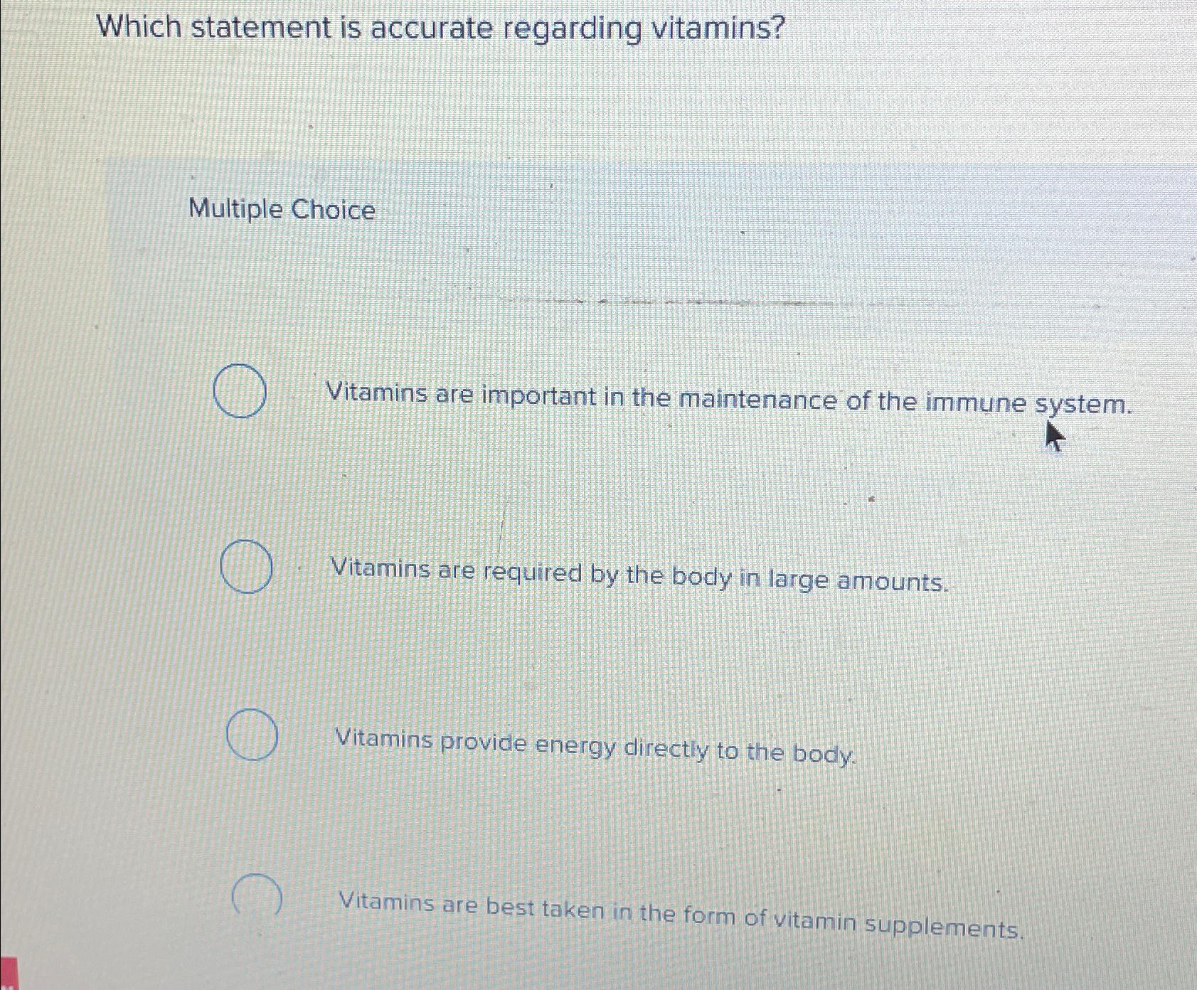 Solved Which statement is accurate regarding | Chegg.com