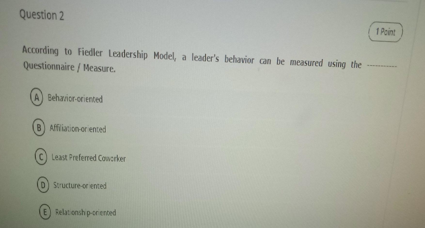 Solved Question 1 1 Point According to 'Fielder's | Chegg.com
