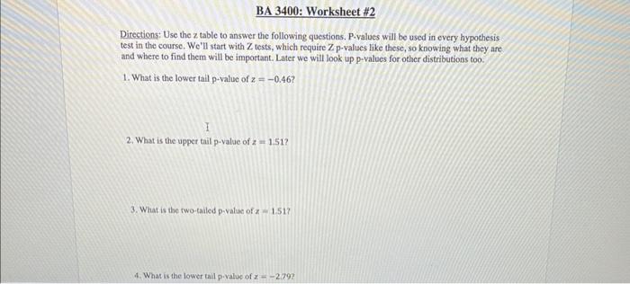 Solved Directions: Use the z table to answer the following | Chegg.com