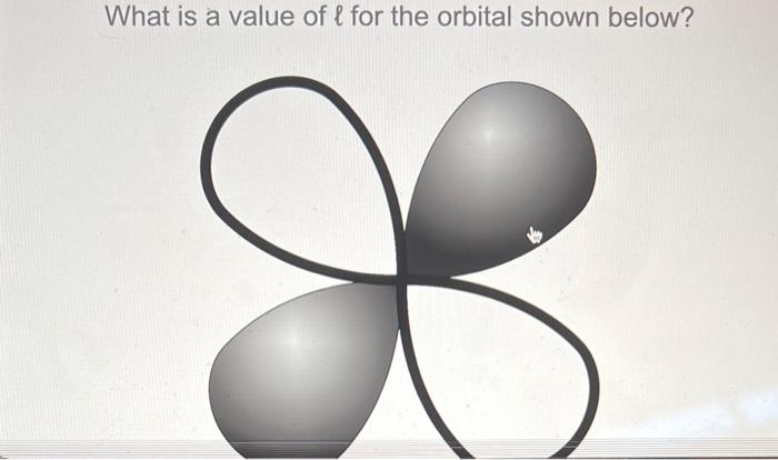 Solved What is a value of ℓ for the orbital shown below? | Chegg.com