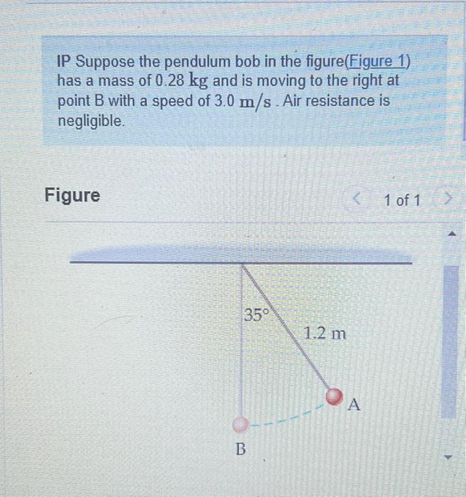 Solved IP Suppose the pendulum bob in the figure(Figure 1) | Chegg.com