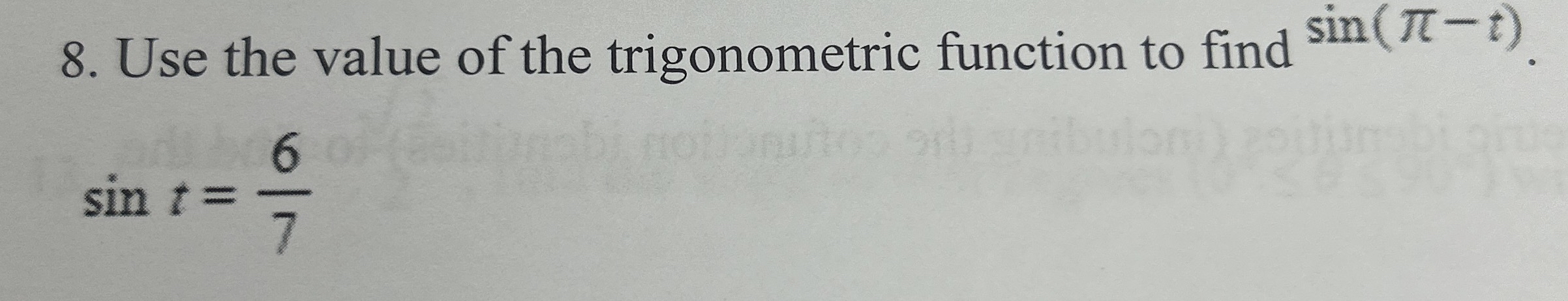Solved Use the value of the trigonometric function to find | Chegg.com