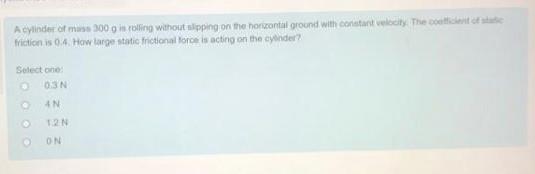Solved friction is 0.4. How targe static frictional force is | Chegg.com
