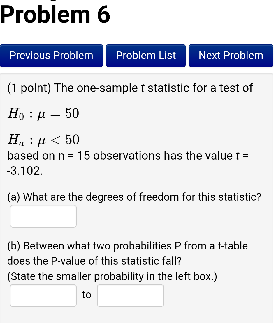 Solved (1 point) A random sample of 10 observations was | Chegg.com