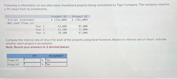 Solved Following is information on two alternative | Chegg.com