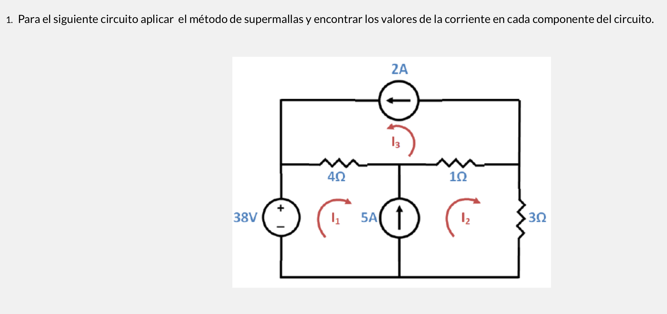 Solved Para el siguiente circuito aplicar el método de | Chegg.com