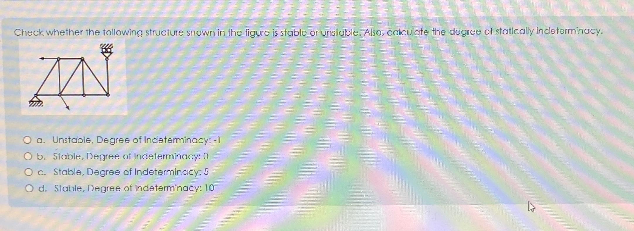 Solved Check whether the following structure shown in the | Chegg.com