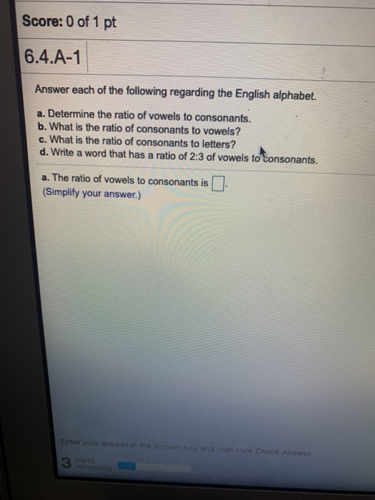 Solved Score: 0 of 1 pt 6.4.A-1 Answer each of the following | Chegg.com