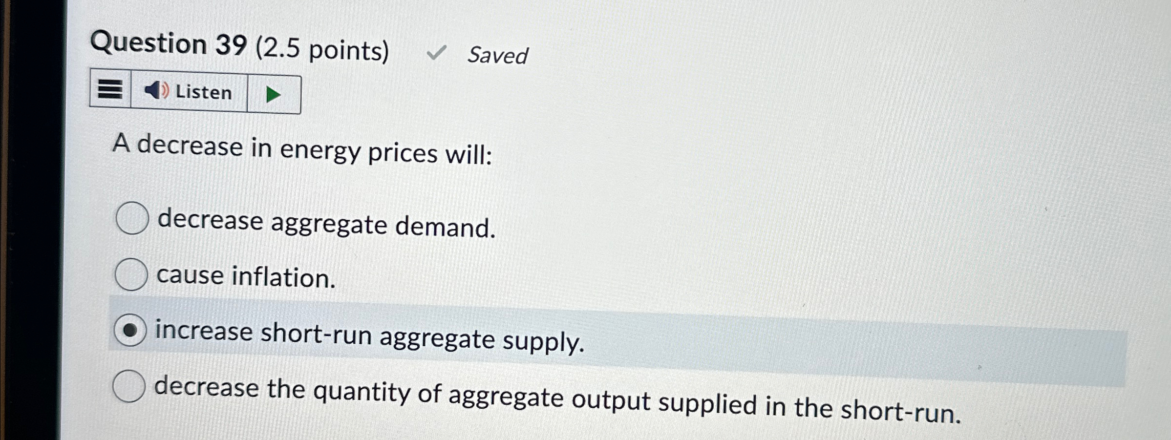 Solved Question 39 2 5 ï Points ï Saveda Decrease In Energy Chegg