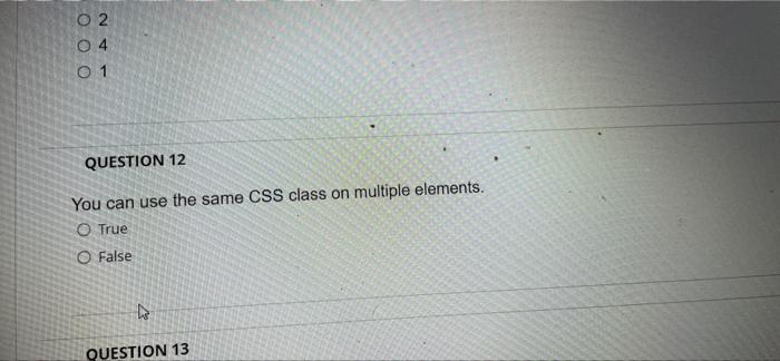 Solved QUESTION What does CSS stand for? O Computer Style | Chegg.com