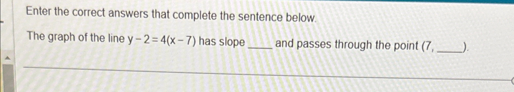 Solved Enter the correct answers that complete the sentence | Chegg.com