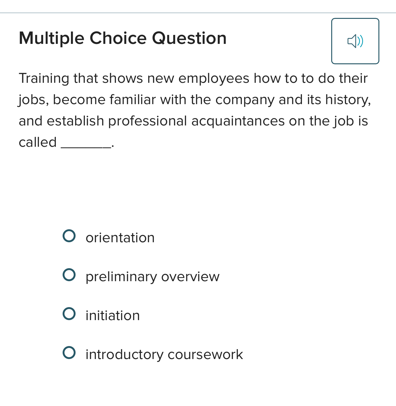 Solved Multiple Choice QuestionTraining that shows new | Chegg.com