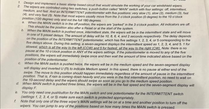 Solved 1. Design and implement a basic stamp based circuit | Chegg.com