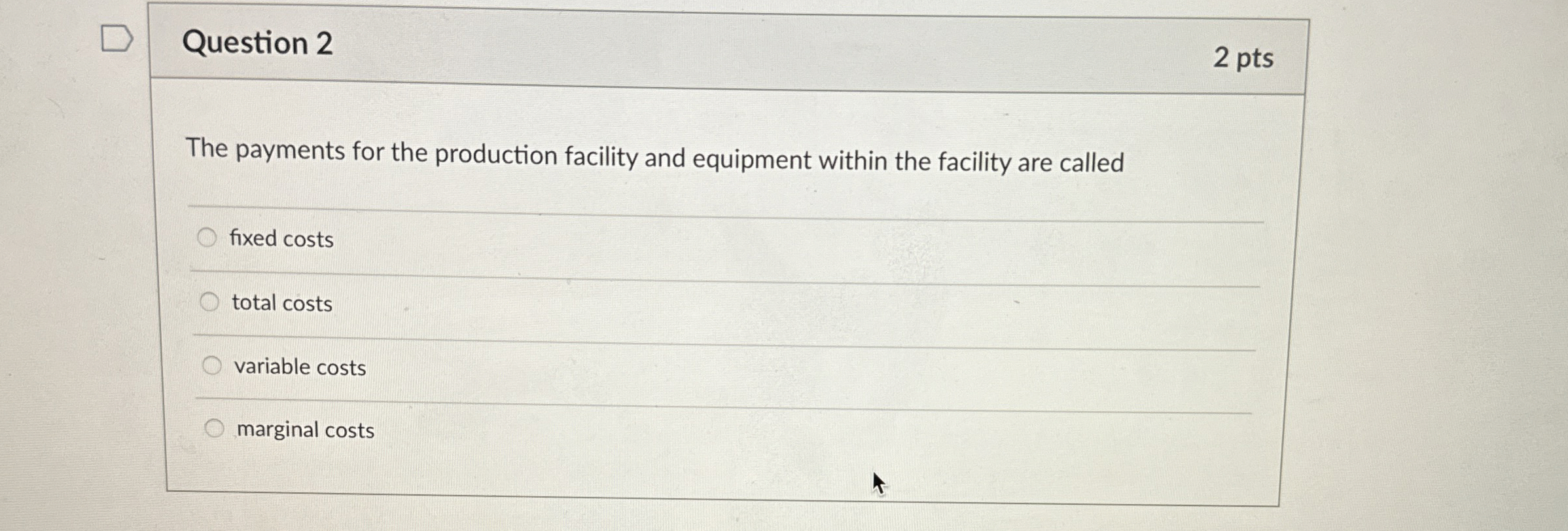 Solved Question 22 ﻿ptsThe payments for the production | Chegg.com