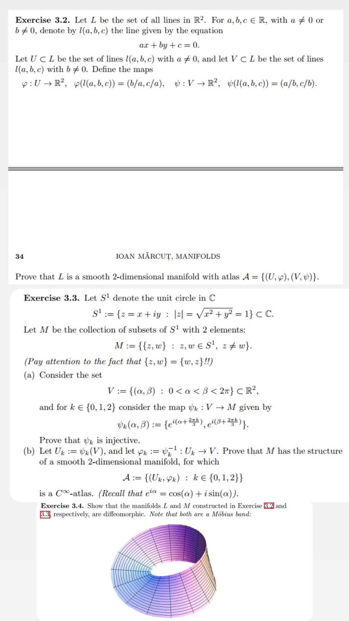 Solved Exercise 3.2. ﻿Let L ﻿be the set of all lines in R2. | Chegg.com